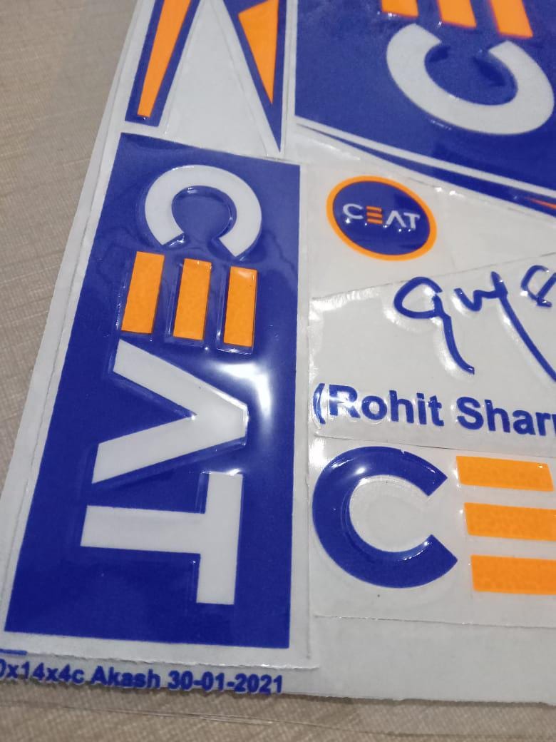 2025 Latest Edition ROHIT SHARMA CEAT (pack of 3 Cricket Bat Stickers ...