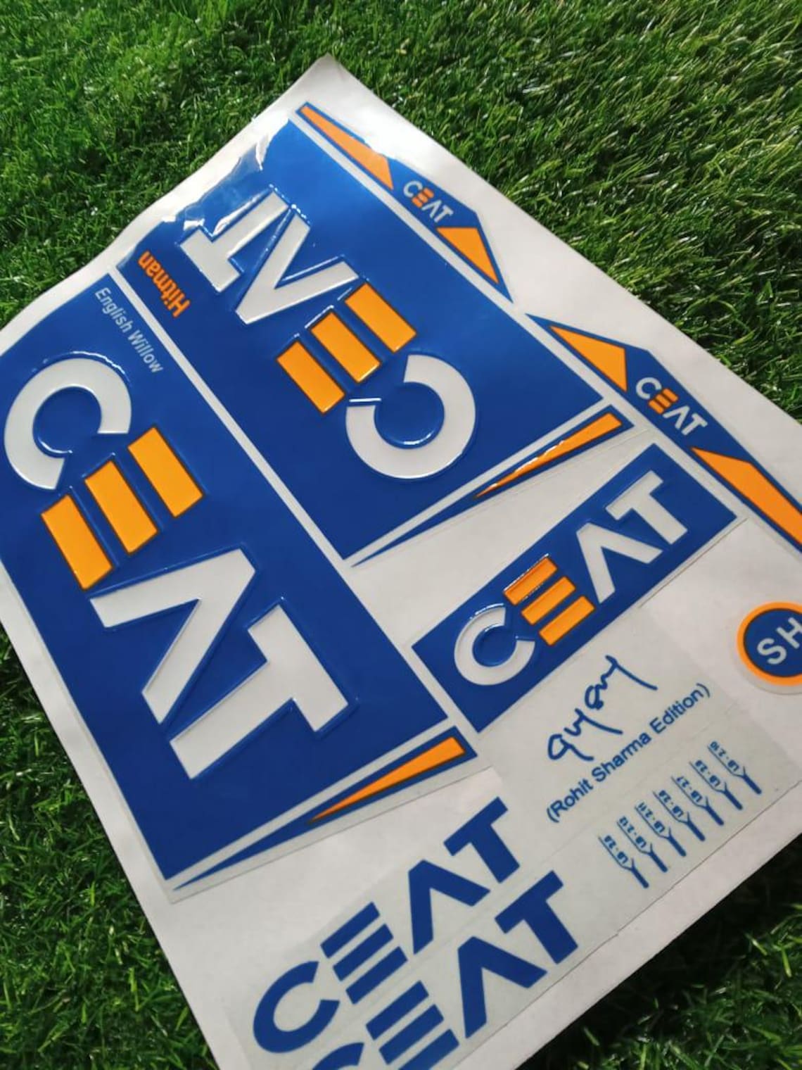 2025 Latest Edition ROHIT SHARMA CEAT (pack of 3 Cricket Bat Stickers ...