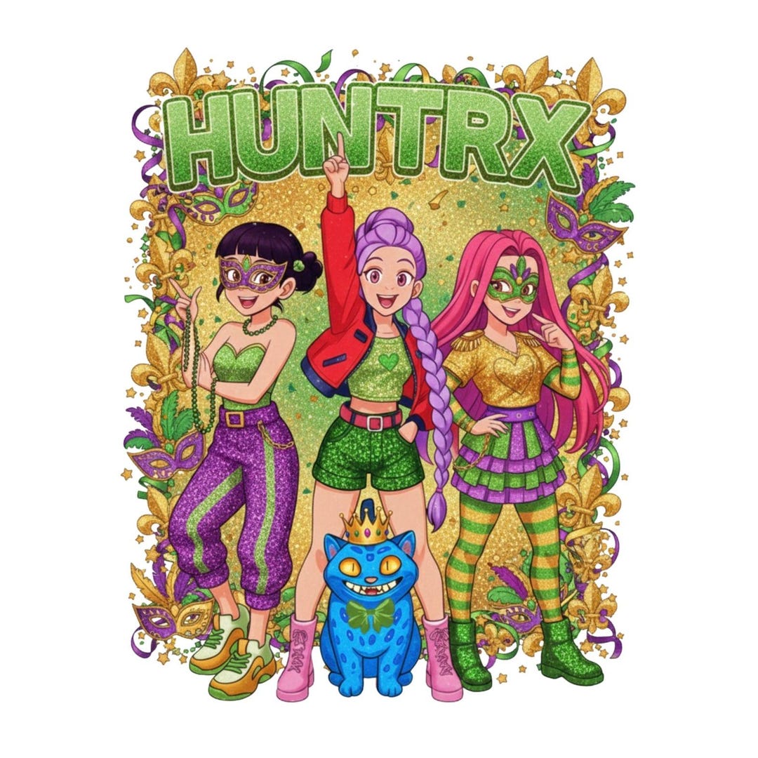 Huntrix Karneval PNG, Huntrix Anime Girl Gruppe PNG (Digitaler Download ...