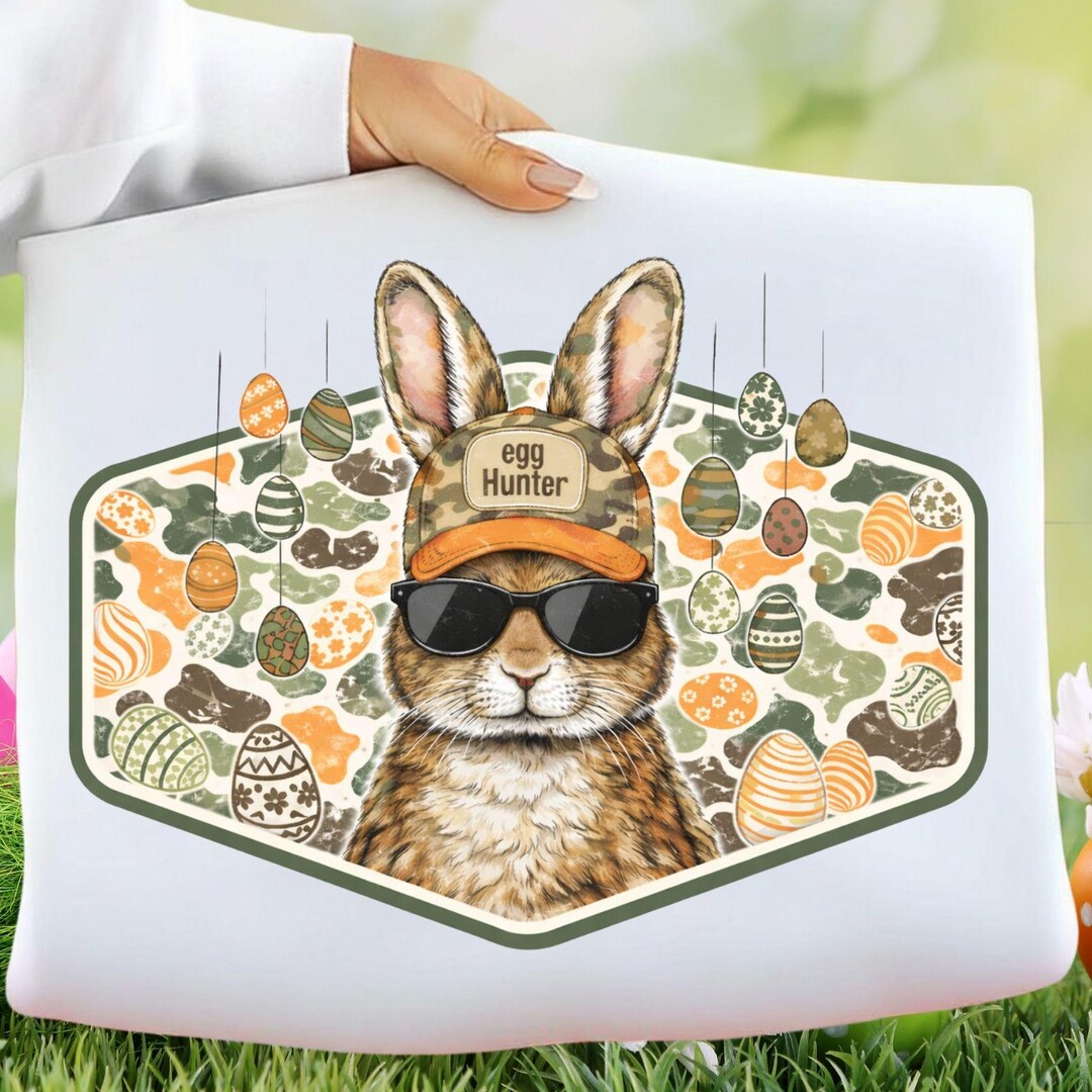 Camo Easter Bunny PNG, Egg Hunter Design (digital Download) - Etsy