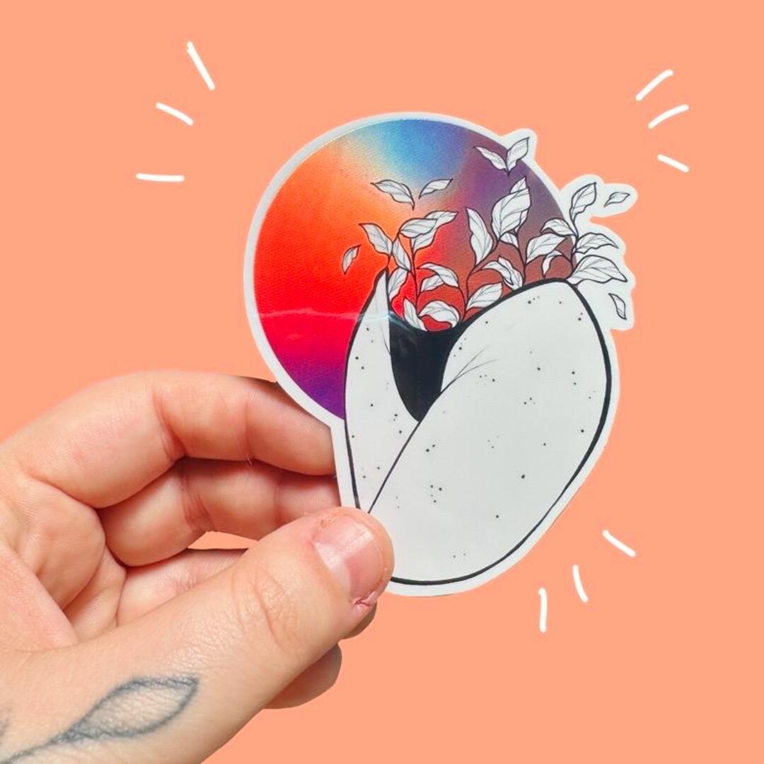 Sprout Body Positivity Vinyl Holographic Sticker - Etsy