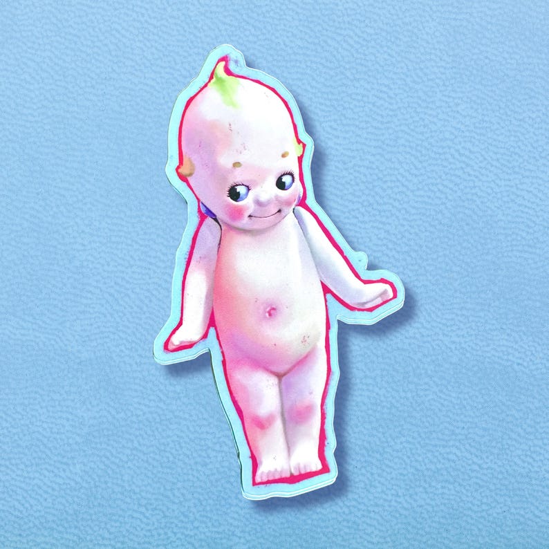 Kewpie Baby Doll Trinket Vinyl Waterproof Sticker Decal - Etsy