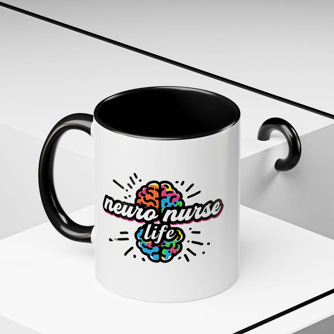 Neuro Nurse Life Coffee Mug, Funny Nurse Gift, Brain Lover Mug, Unique ...