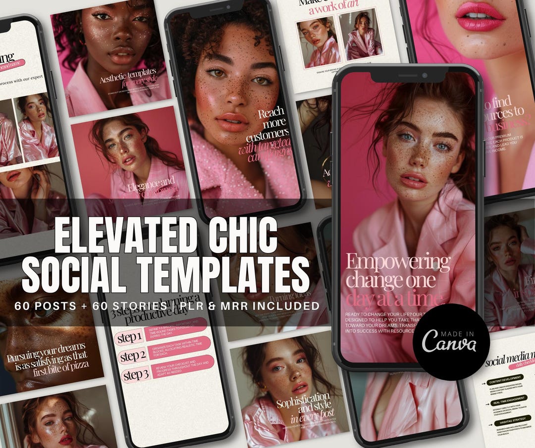 The Elevated Chic Social Templates - Etsy