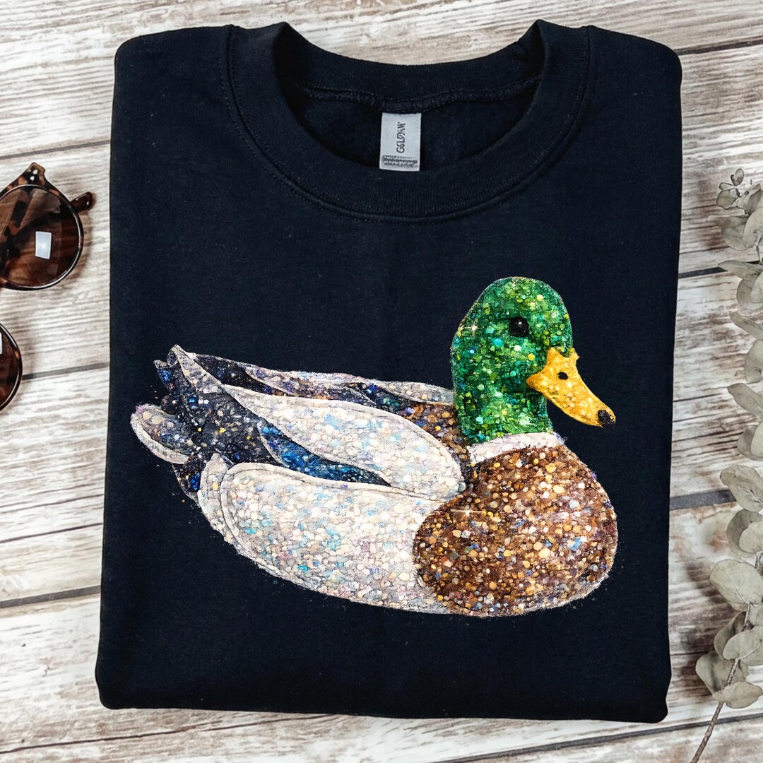 Mallard Duck PNG Glittery DTF Faux Rhinestone Digital Download - Etsy