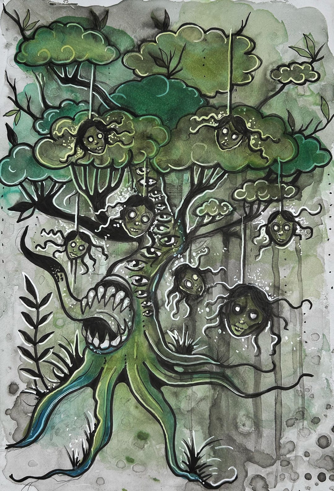 Yokai Original Artwork - Etsy