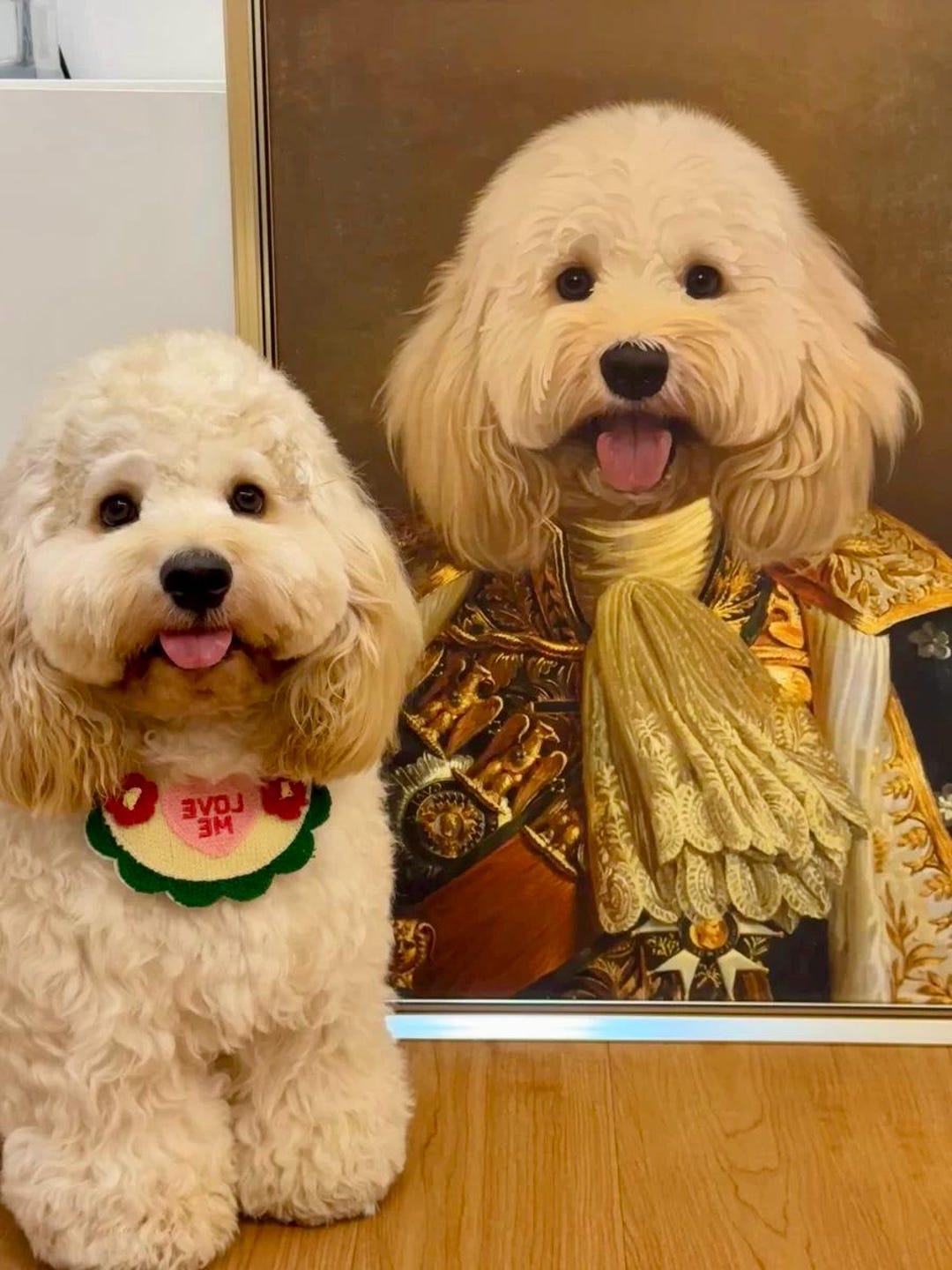 Queen Dog Portrait, Custom Royal Pet Art, Elegant Dog Memorial Gift ...