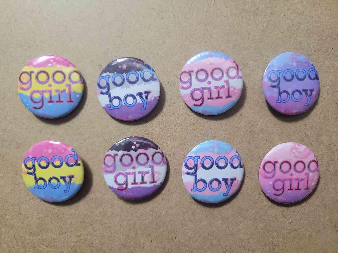 Good Girl/good Boy Pins - Etsy