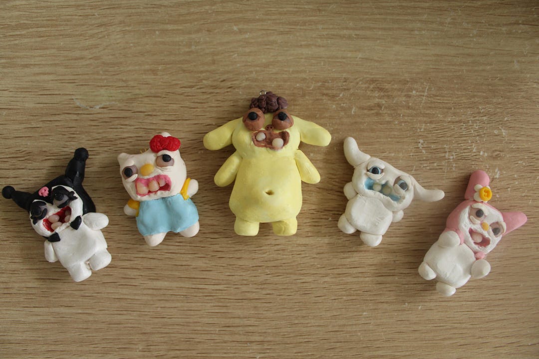 Fuggler Ugly San Japanese Mascot Characters Keychains - Etsy