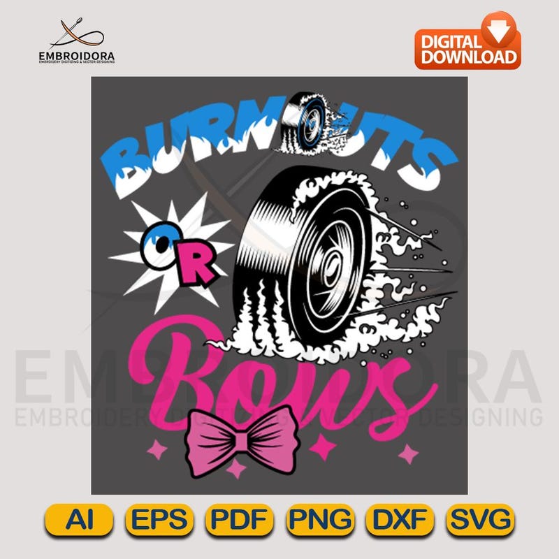 Burnouts or Bows Svg - Etsy