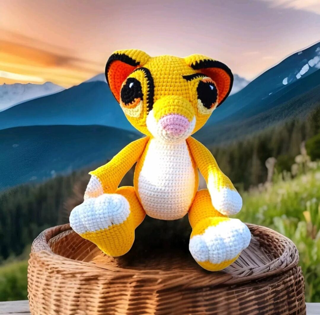 Handmade Inspired Simba Plush – Large & Cuddly With Movable Legs - Etsy