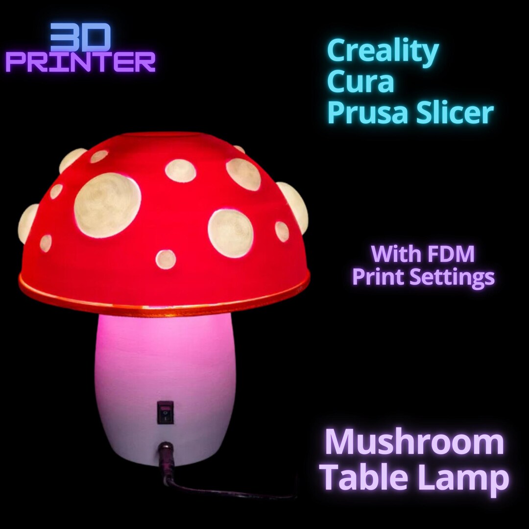 STL File Make Sell Mushroom Lamp | Modern 3D Printable Table Lamp ...