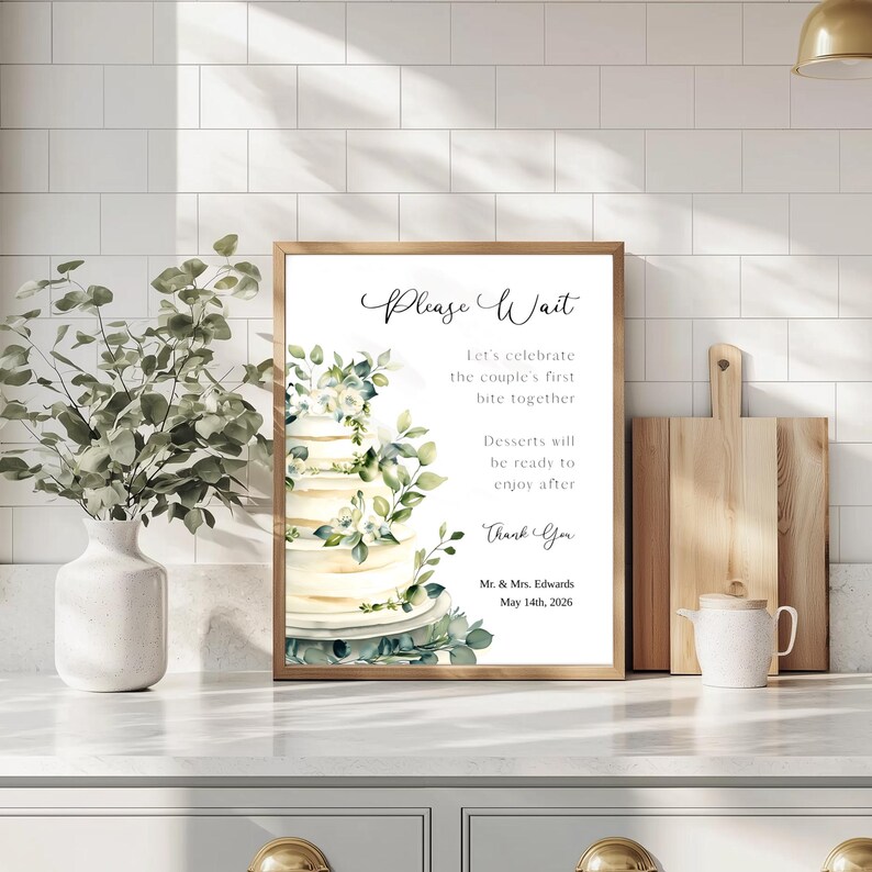 Dessert Bar Closed Sign, Printable Wedding Decor, Editable Instant ...