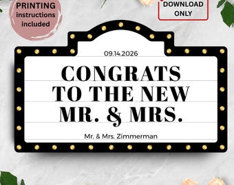 Bottle Service Sign, Personalized Wedding Marquee Sign, Reception Decor ...