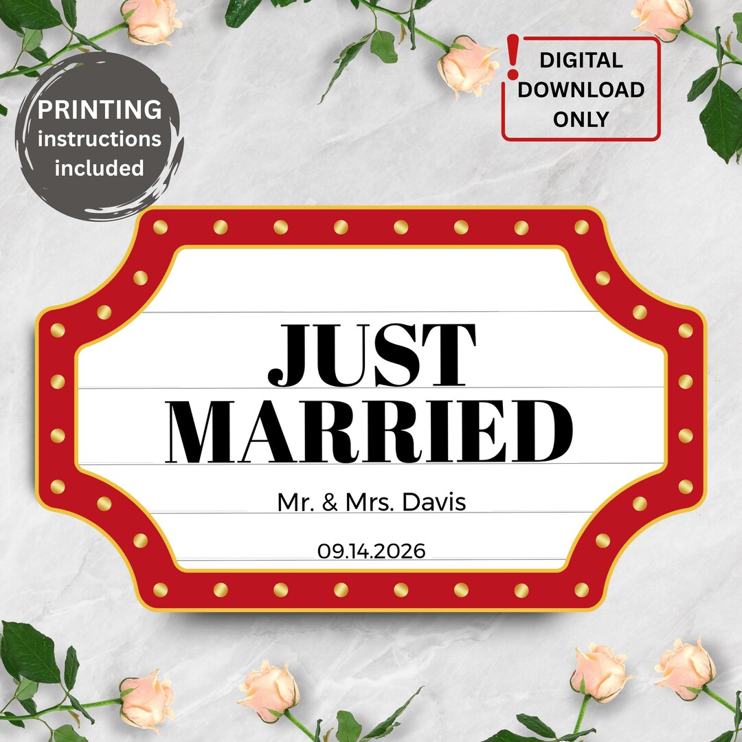 Red Wedding Marquee Sign 1, Customizable Bottle Service Reception ...