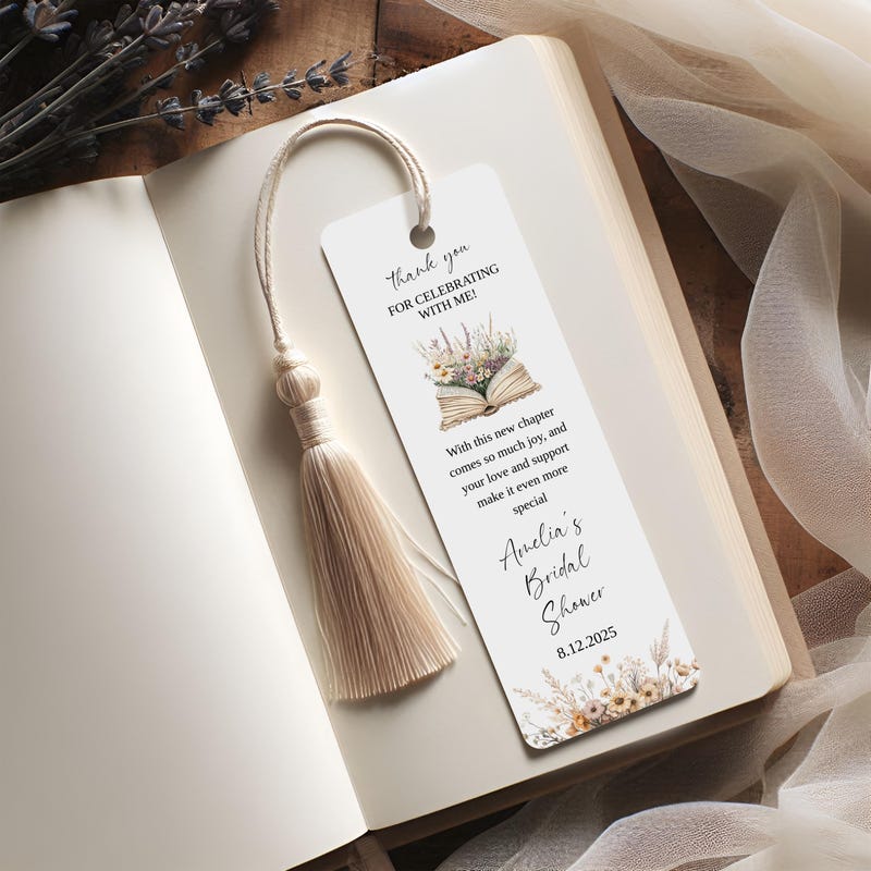 Bookmark Invitation - Etsy