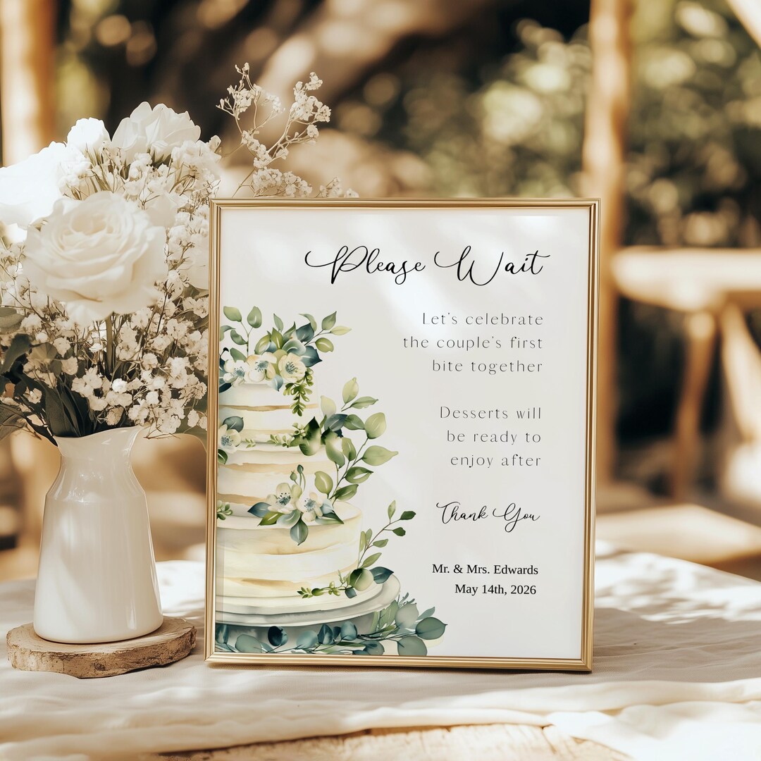 Dessert Bar Closed Sign, Printable Wedding Decor, Editable Instant ...