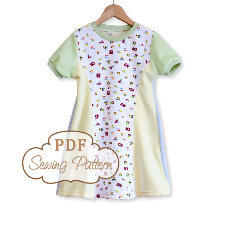 Sunshine Dress Sewing Pattern - Printable PDF - Girls Sizes 2 Through 8 ...