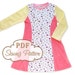 Sunshine Dress Sewing Pattern - Printable PDF - Girls Sizes 2 Through 8 ...