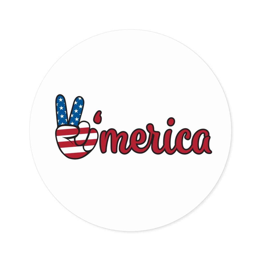 Merica Sticker Patriotic Vinyl Sticker - Etsy