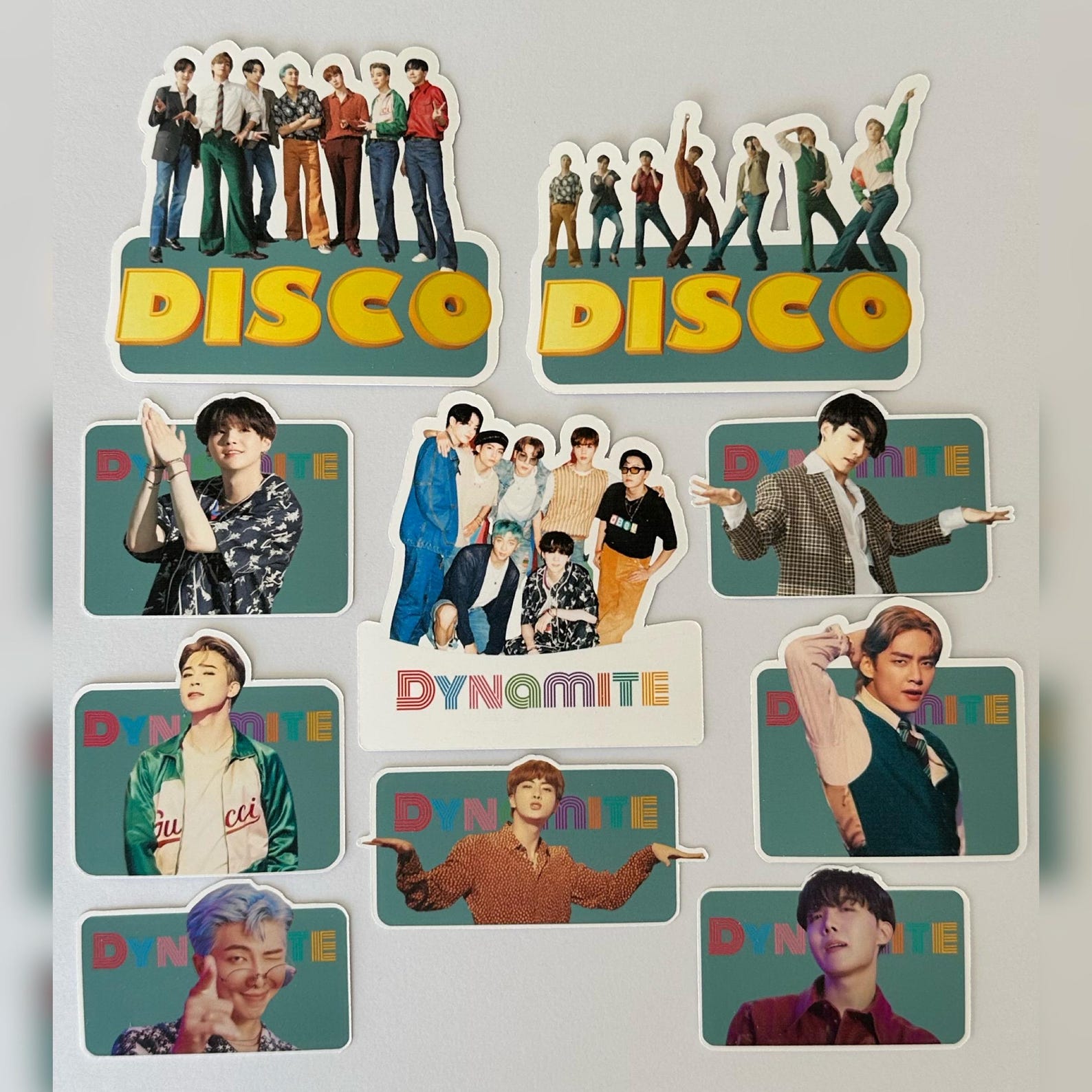 BTS Dynamite Stickers - Etsy