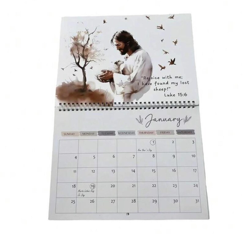 2026 Christian Bible Verse Calendar | Daily Devotional Planner With ...