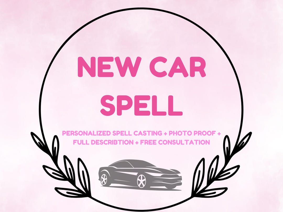 New Car Spell – Manifest Your Dream Vehicle Fast - Etsy