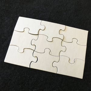 DIY Jigsaw Puzzle Kit-chipboard Puzzle Shapes-4x6" Unfinished Puzzle ...
