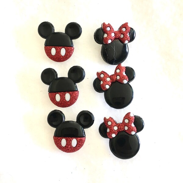 Minnie Mouse Button - Etsy