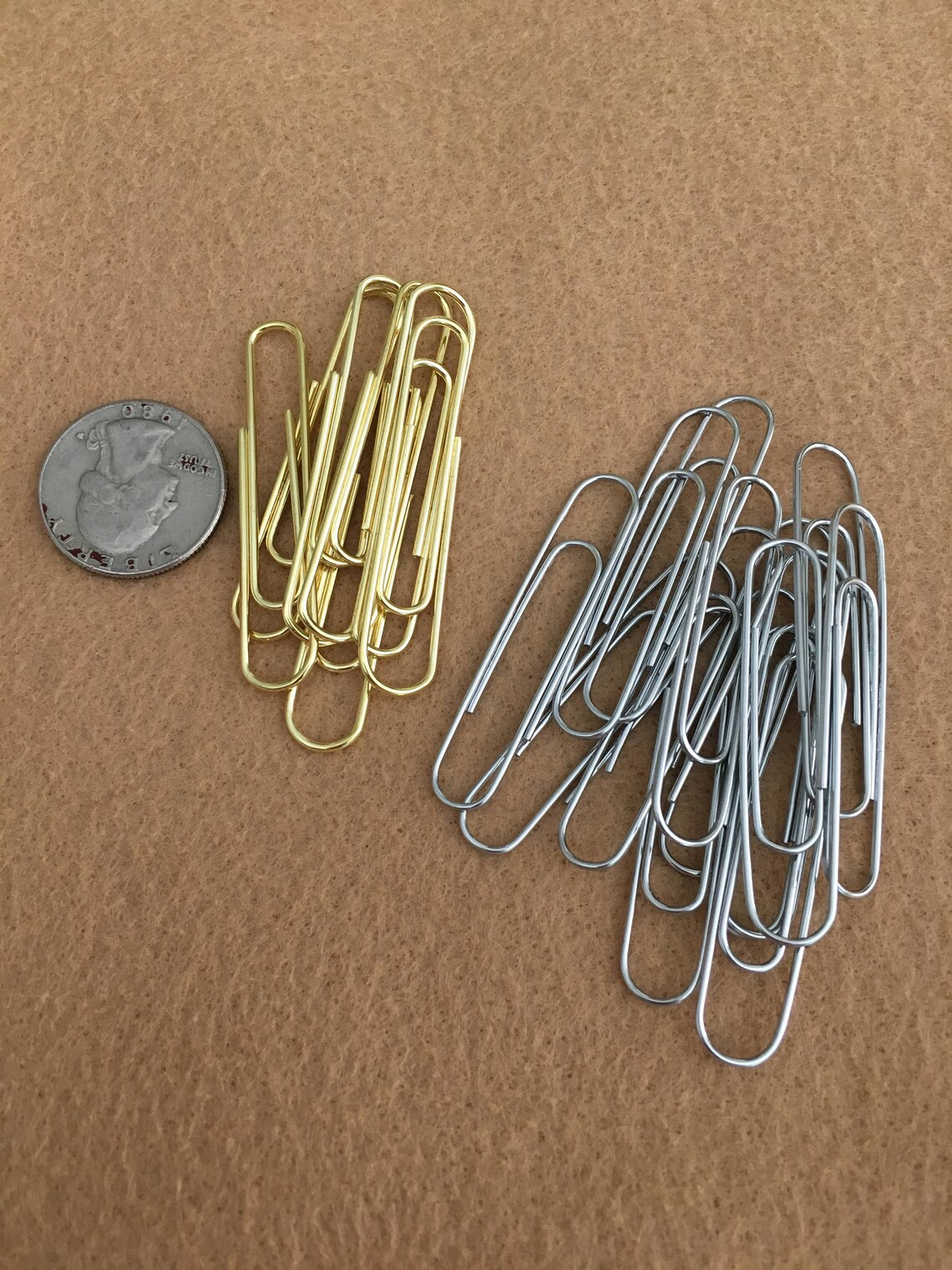 Paper Clips-jumbo Size-gold-silver Paper Clips-diy Planner - Etsy