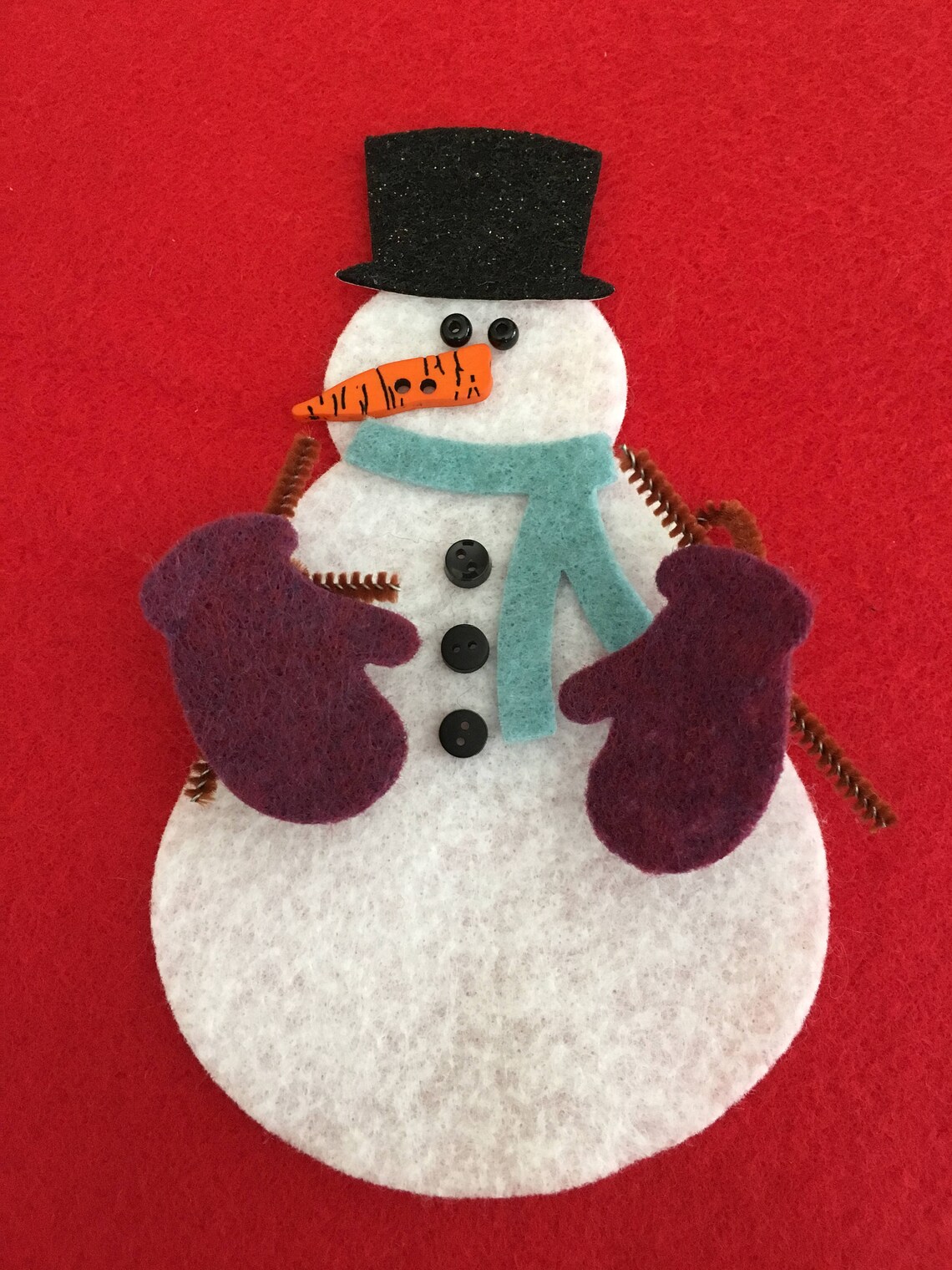 DIY Felt Snowman Ornaments Kits-diy Maker Holiday Craft - Etsy
