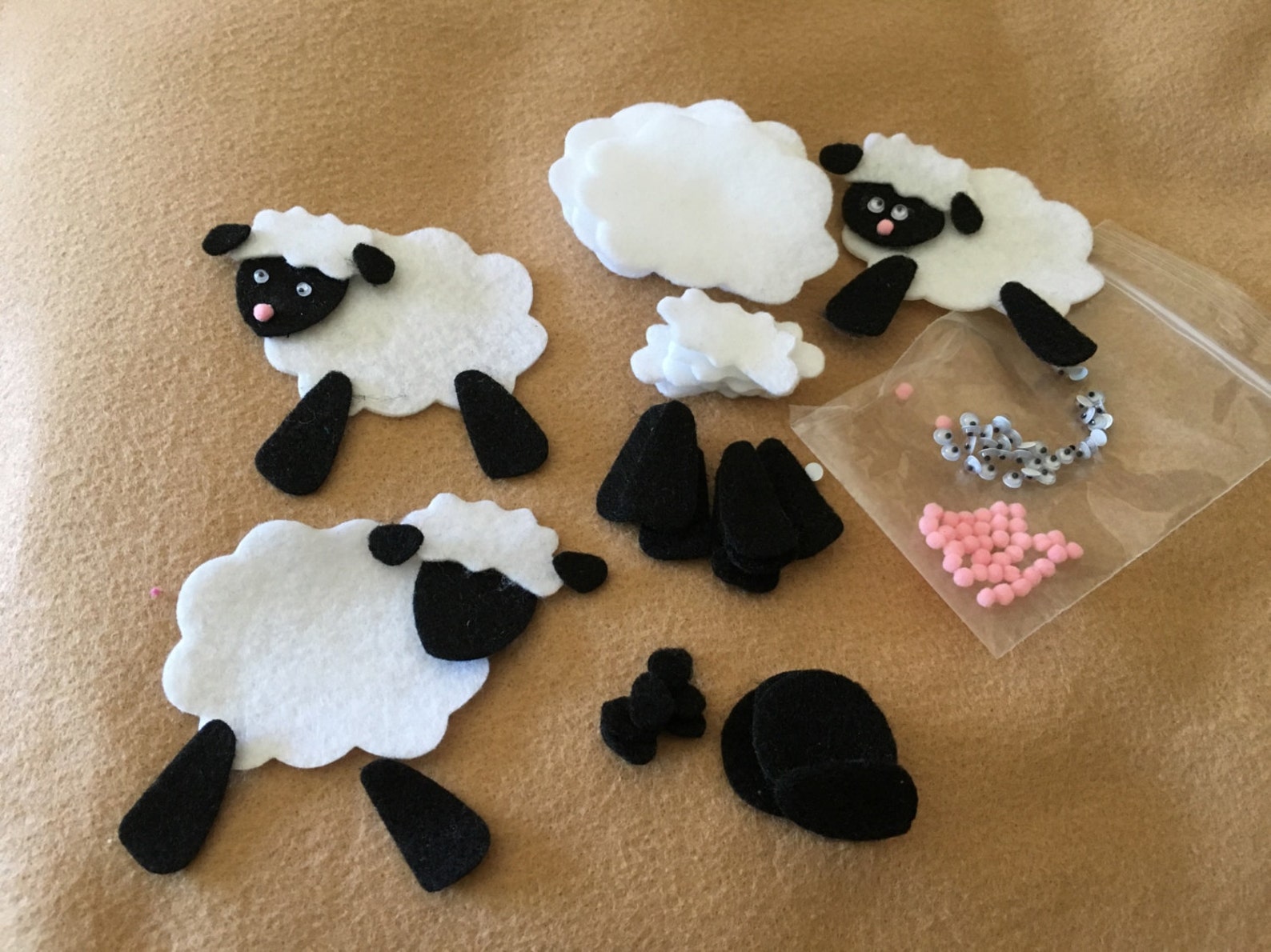Sheep DIY Craft Kit-Felt Lamb Kit-Bible Craft-Spring | Etsy