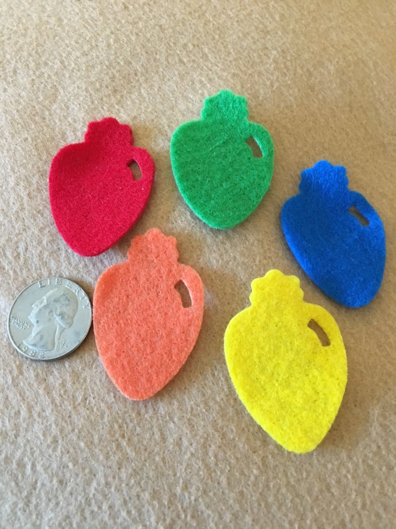 Felt Small Christmas Light Bulbs-diy Kits Holiday Parties-christmas ...