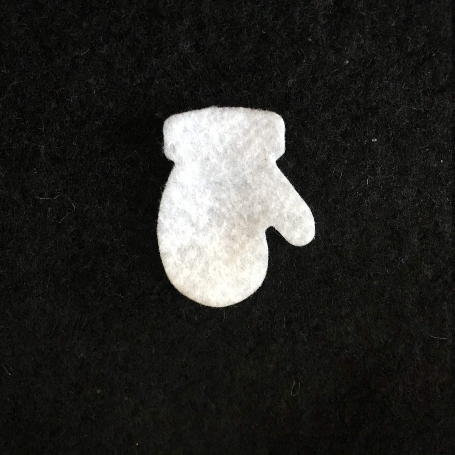 Felt White Mittens-wax Dipping Mittens-mitten Die Cuts-pre Cut - Etsy