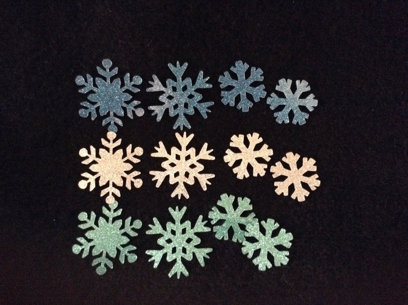 Glitter Vinyl Iron on Snowflake Appliques-glitter Heat Transfer Vinyl ...