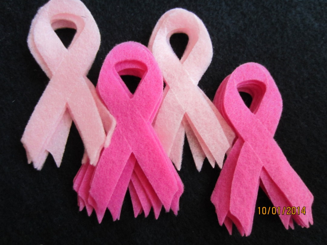 Felt Awareness Ribbons-50-pink Ribbons-cancer Ribbons-race for the Cure ...