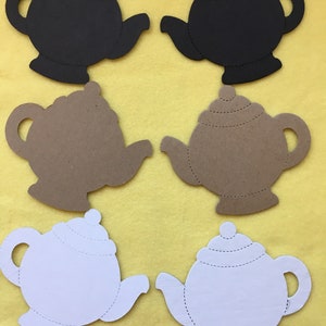 Blank Chipboard Teapot Shapes-teapot Die Cuts-teapot Templates ...