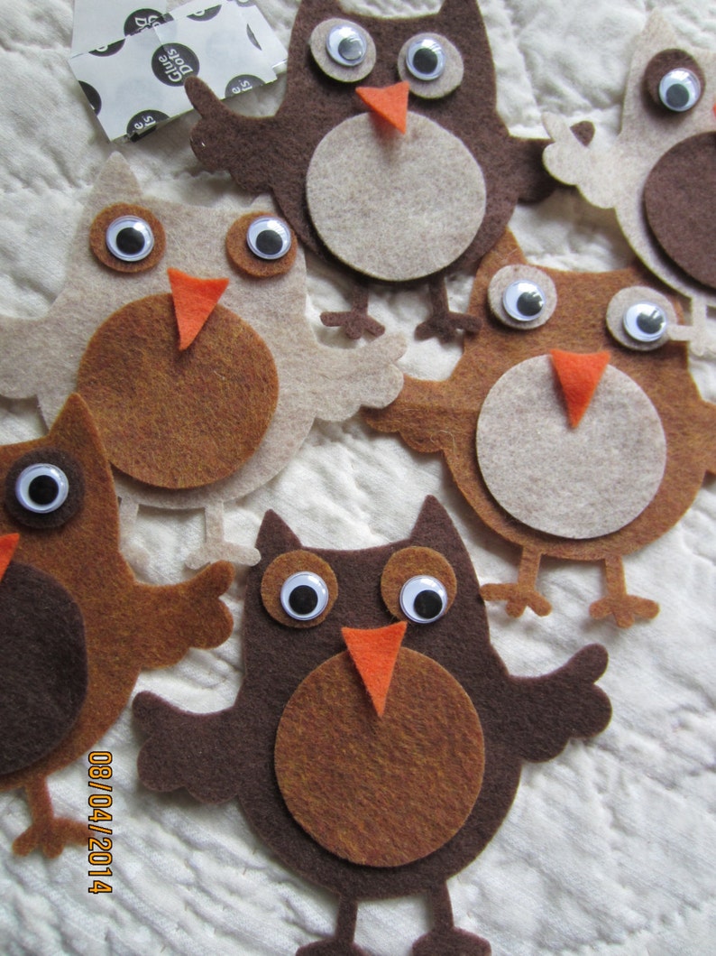 Felt Owl Kit-diy Fall Crafts-birthday Party Craft Kit-autumn - Etsy