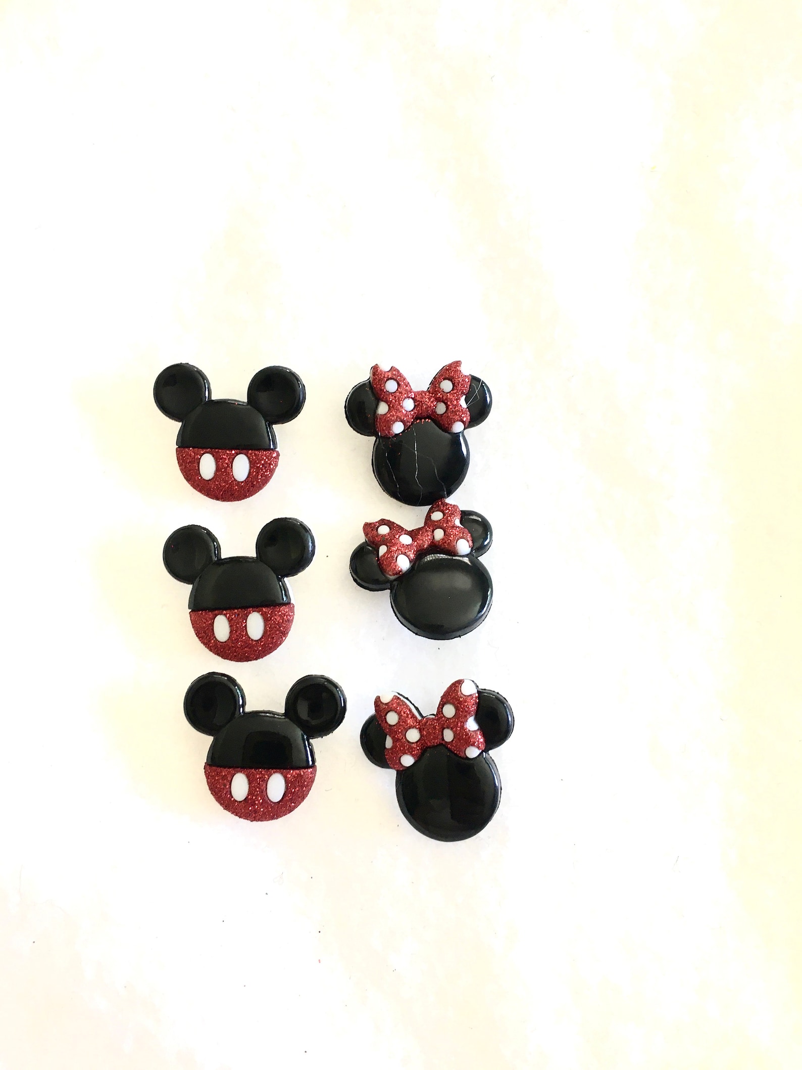 Mickey and Minnie Mouse Buttons-cartoon Mice | Etsy