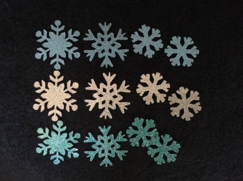Glitter Vinyl Iron on Snowflake Appliques-glitter Heat Transfer Vinyl ...