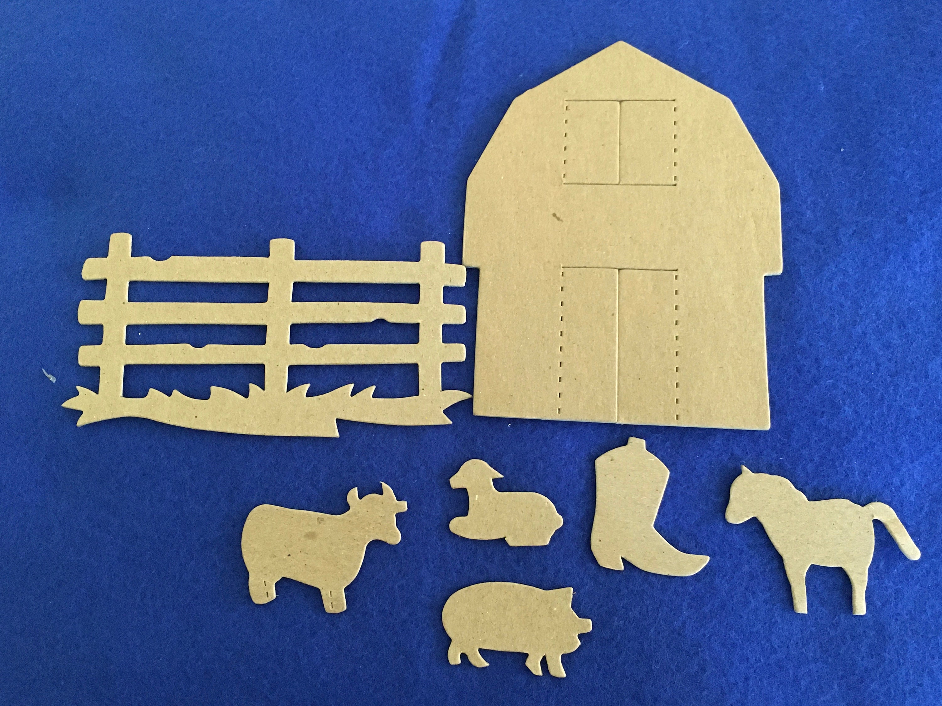 Rustic Barn Die Cuts-chipboard Barn-blanks-farm Style - Etsy