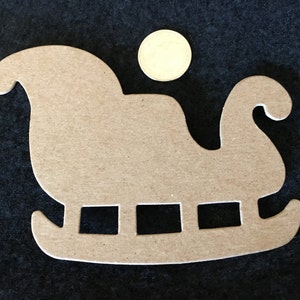 Sleigh DIY Kits- Blank Chipboard Sleigh Shapes for Decorating-raw ...