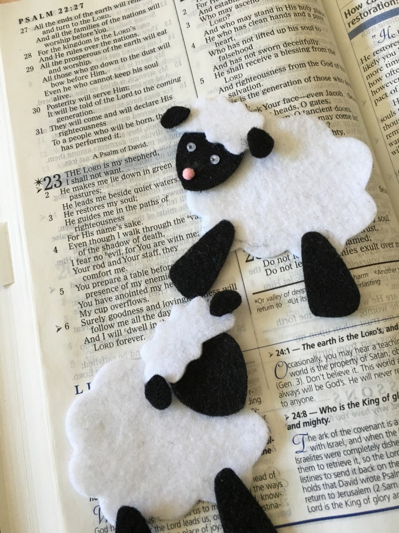 Sheep DIY Craft Kit-felt Lamb Kit-bible Craft-spring - Etsy