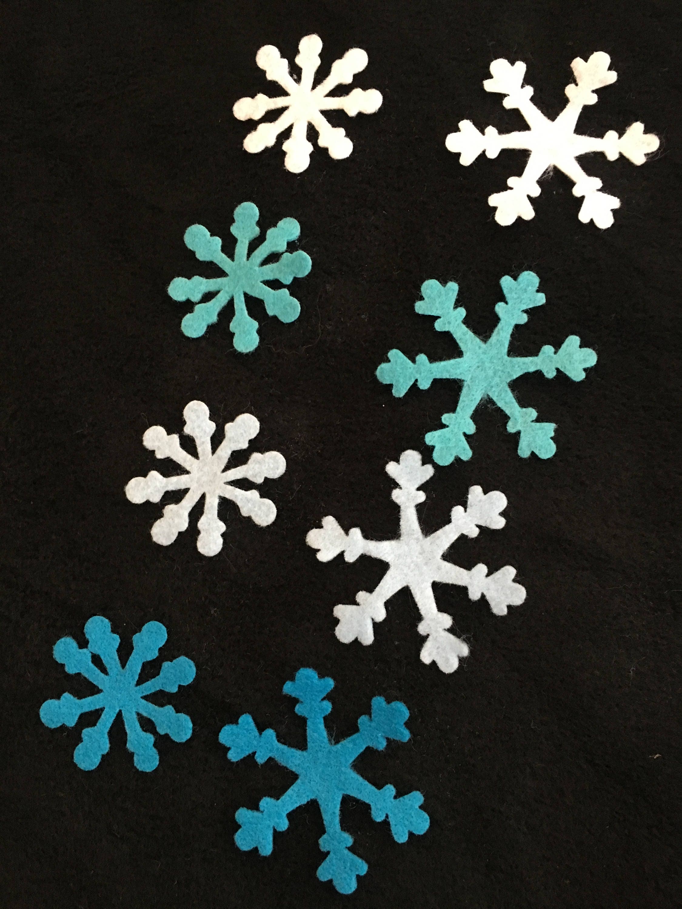 Frozen Inspired Felt Snowflakes-2 Styles Felt - Etsy