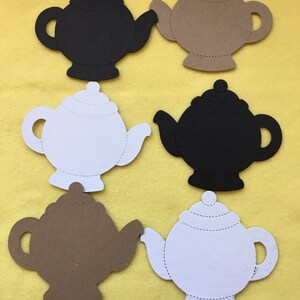 Blank Chipboard Teapot Shapes-teapot Die Cuts-teapot Templates ...