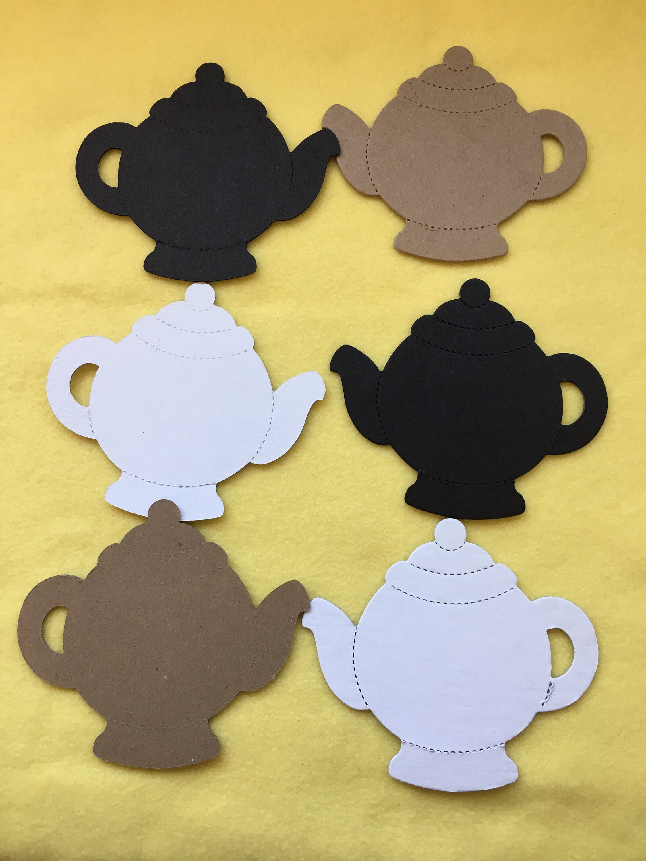 Blank Chipboard Teapot Shapes-teapot Die Cuts-teapot - Etsy Canada