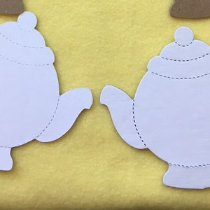 Blank Chipboard Teapot Shapes-teapot Die Cuts-teapot Templates ...