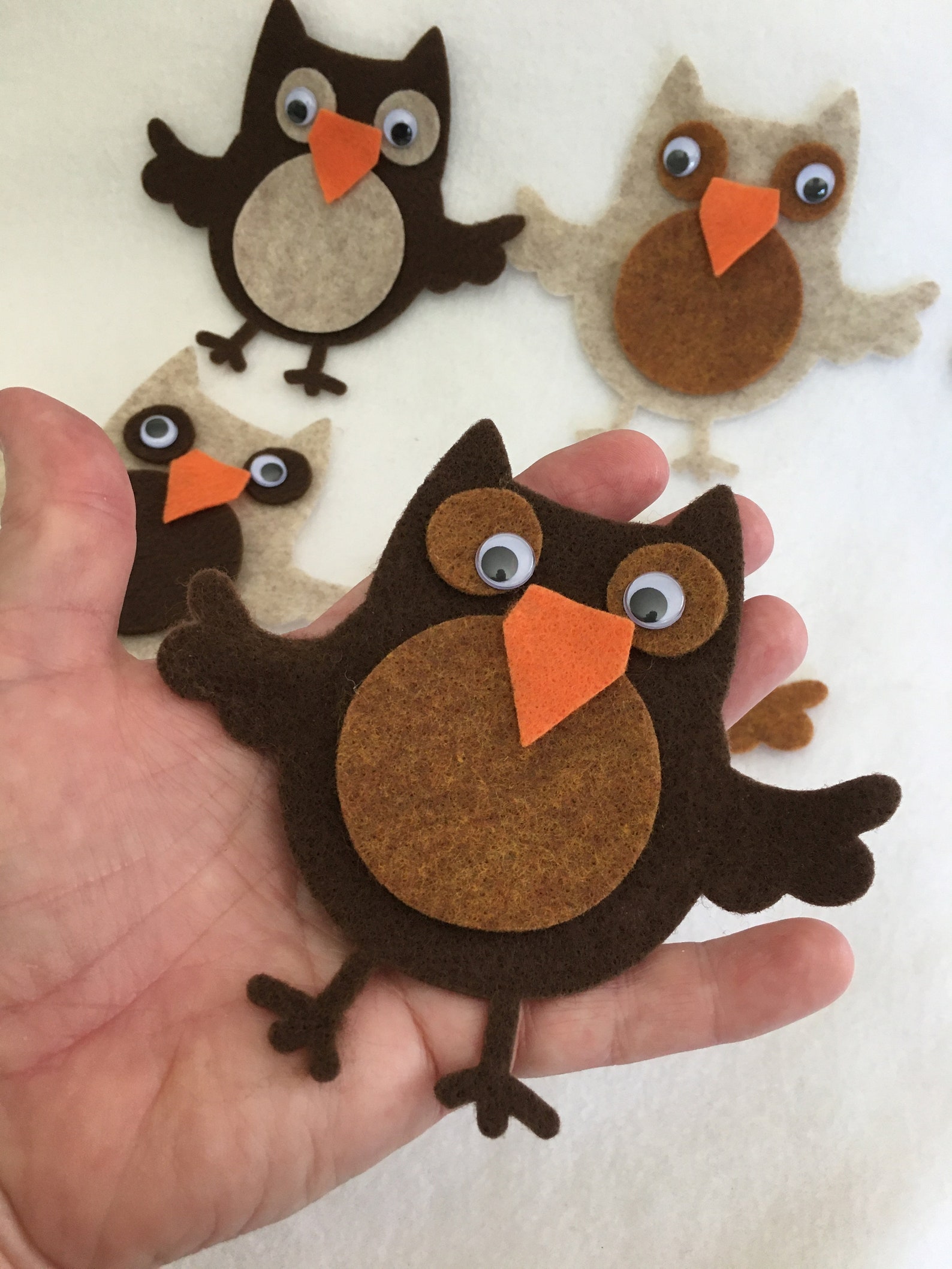 Felt Owl Kit-diy Fall Crafts-birthday Party Craft Kit-autumn - Etsy
