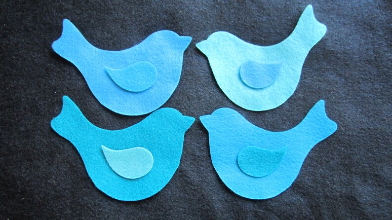 Felt Bird Die Cuts-bird Cutouts-spring Decor-planner Accessory ...