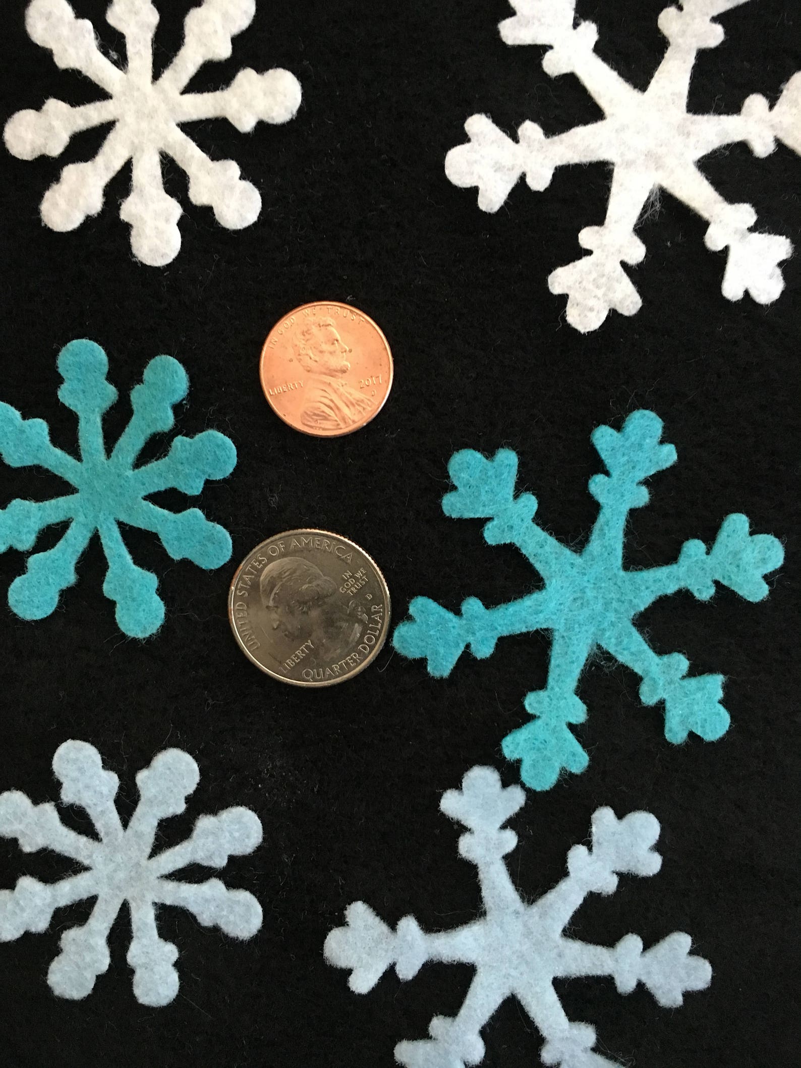 Frozen Inspired Felt Snowflakes-2 Styles Felt - Etsy
